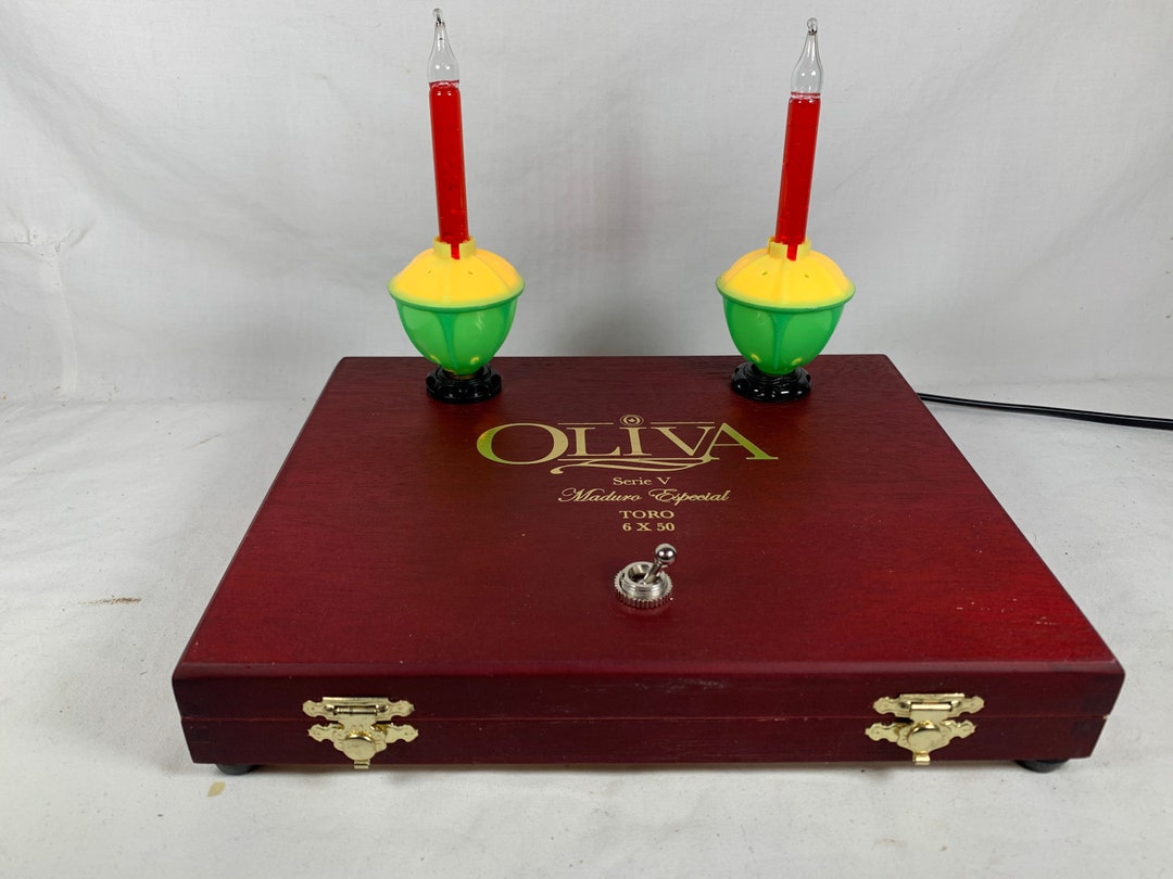 Bubble Light Cigar Box Lamp, Cigar Box, Desk Lamp, Unique Lamp ...
