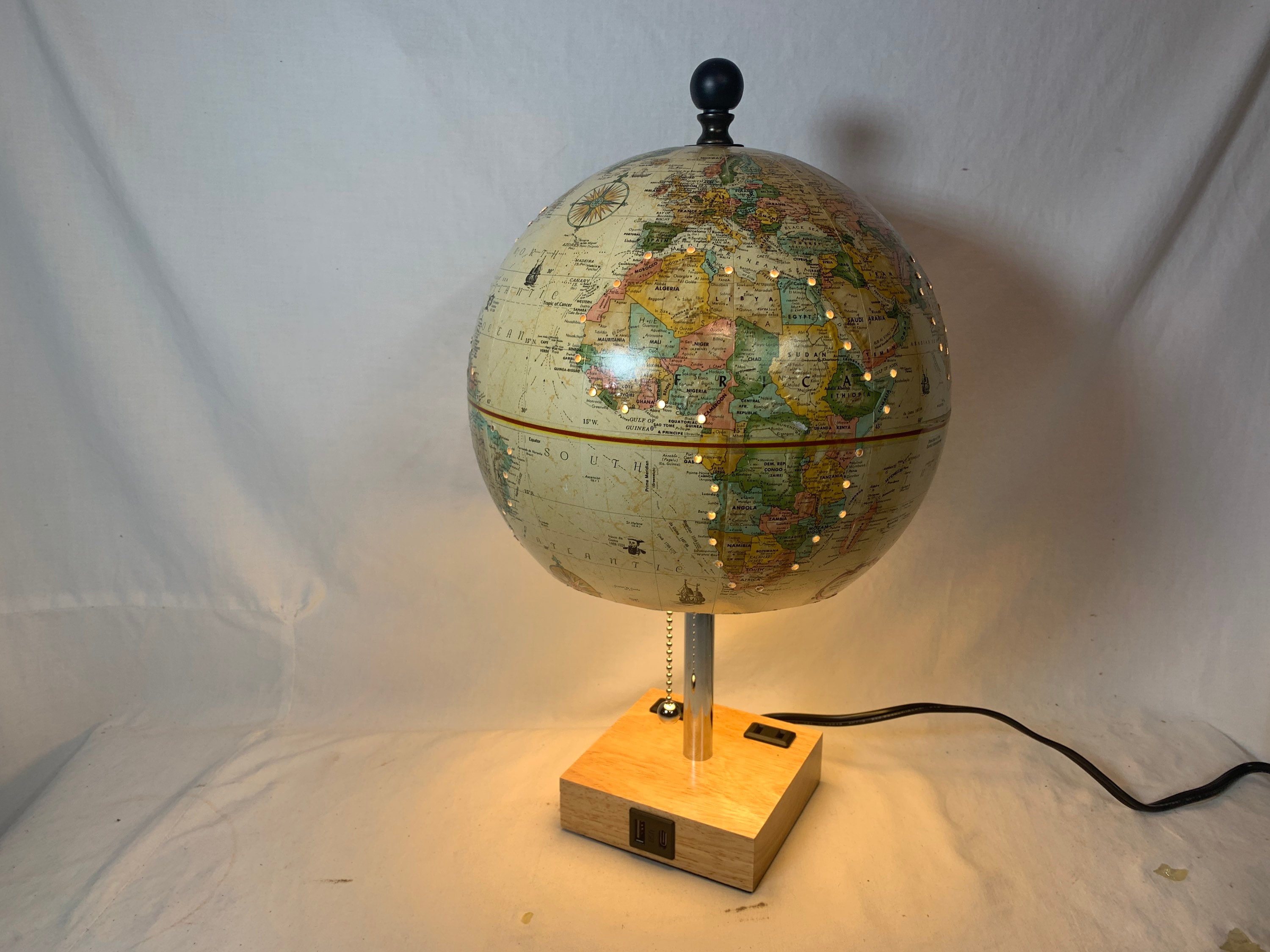 World Globe Lamp, Desk Lamp, Globe Lamp, World Globe, Globe Light, Lamp ...