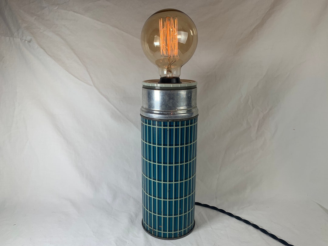 Vintage Thermos Lamp, Retro Thermos, Kitchen Decor, Touch Lamp, Table ...