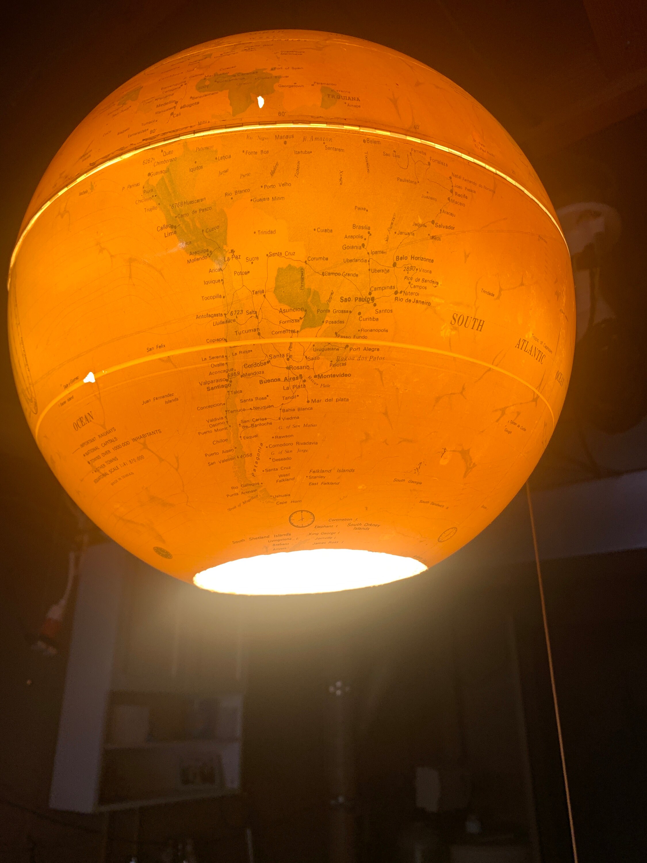 World Globe Pendant Lamp Translucent Globe Lamp World Globe - Etsy