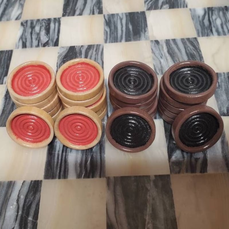 Checkers Game Game Table - Etsy