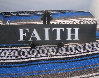 Script Faith Wood Sign wood Sign Art, Wooden Faith, Faith Sign, Laser ...