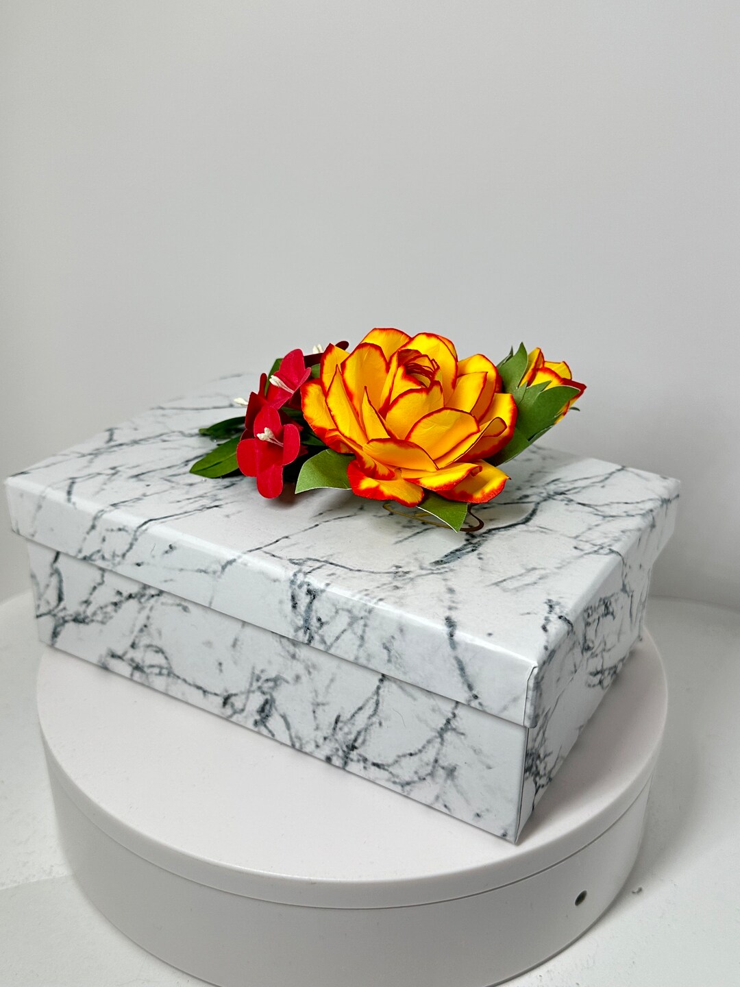 Paper Art Flowers Gift Box christmas Gift Celebration - Etsy
