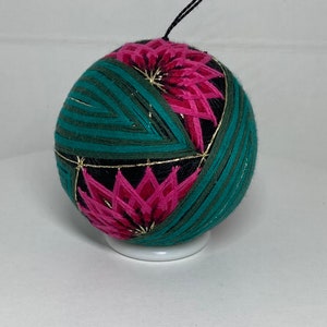 Temari Ball Pink Flowers Celebration - Etsy