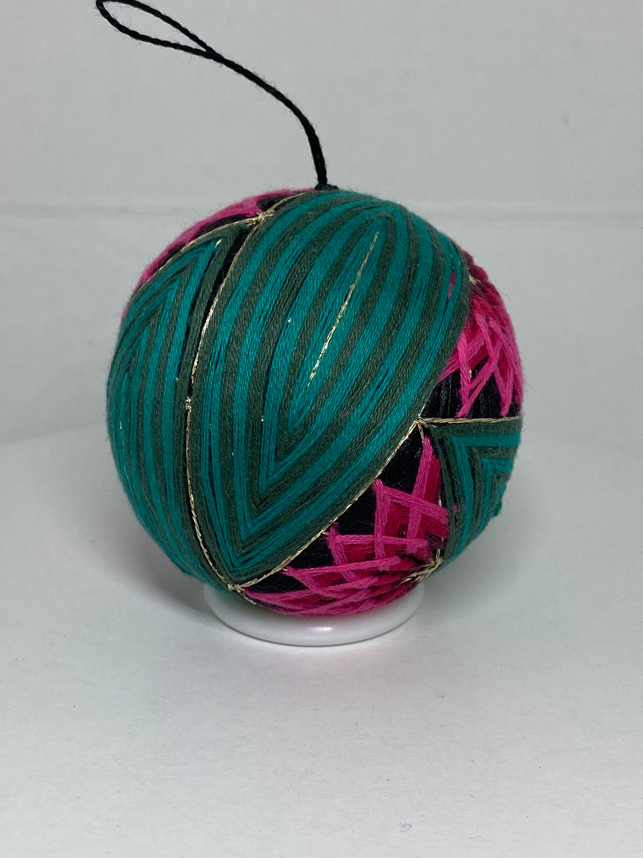 Temari Ball Pink Flowers Celebration - Etsy