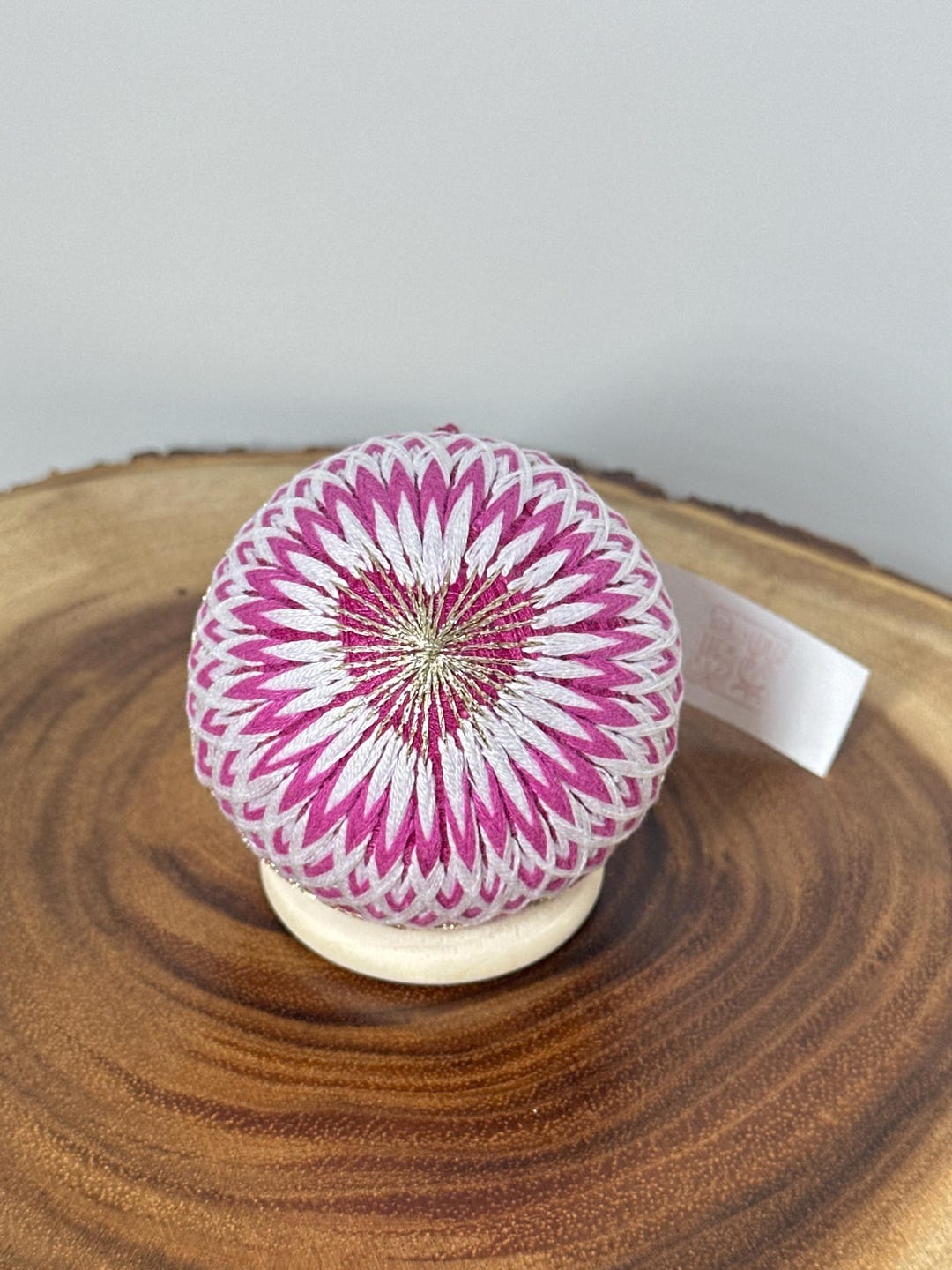 Temari Ball, Valentine Ornament, Celebration,original Design, With ...