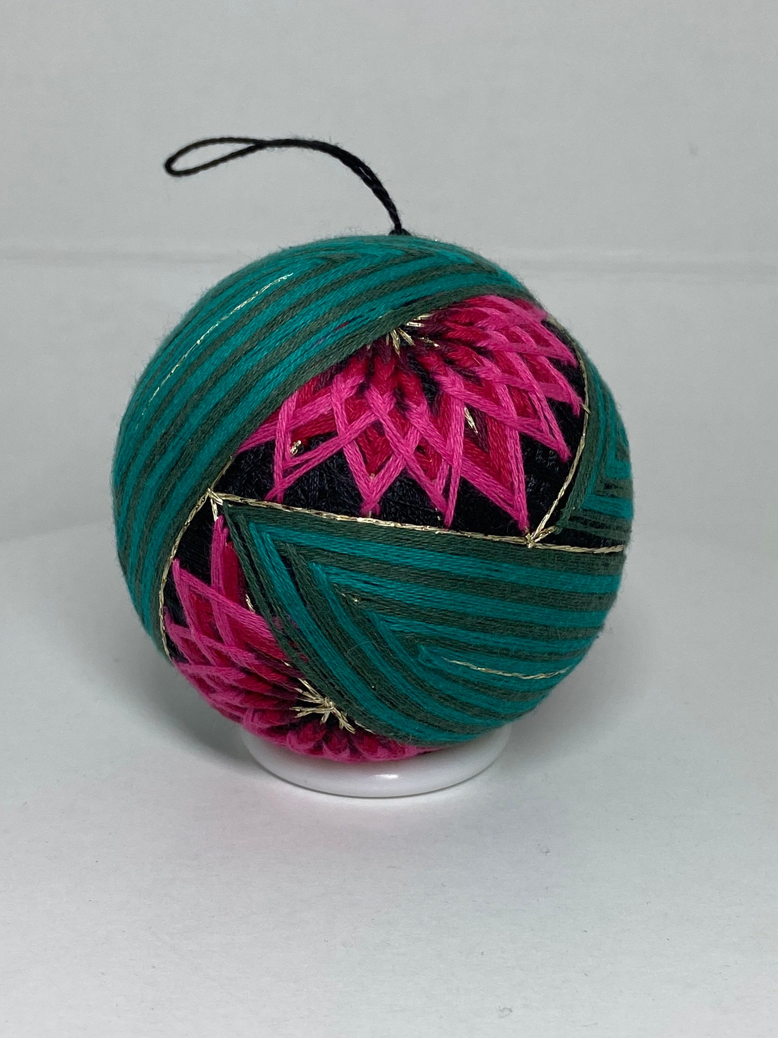 Temari Ball Pink Flowers Celebration - Etsy
