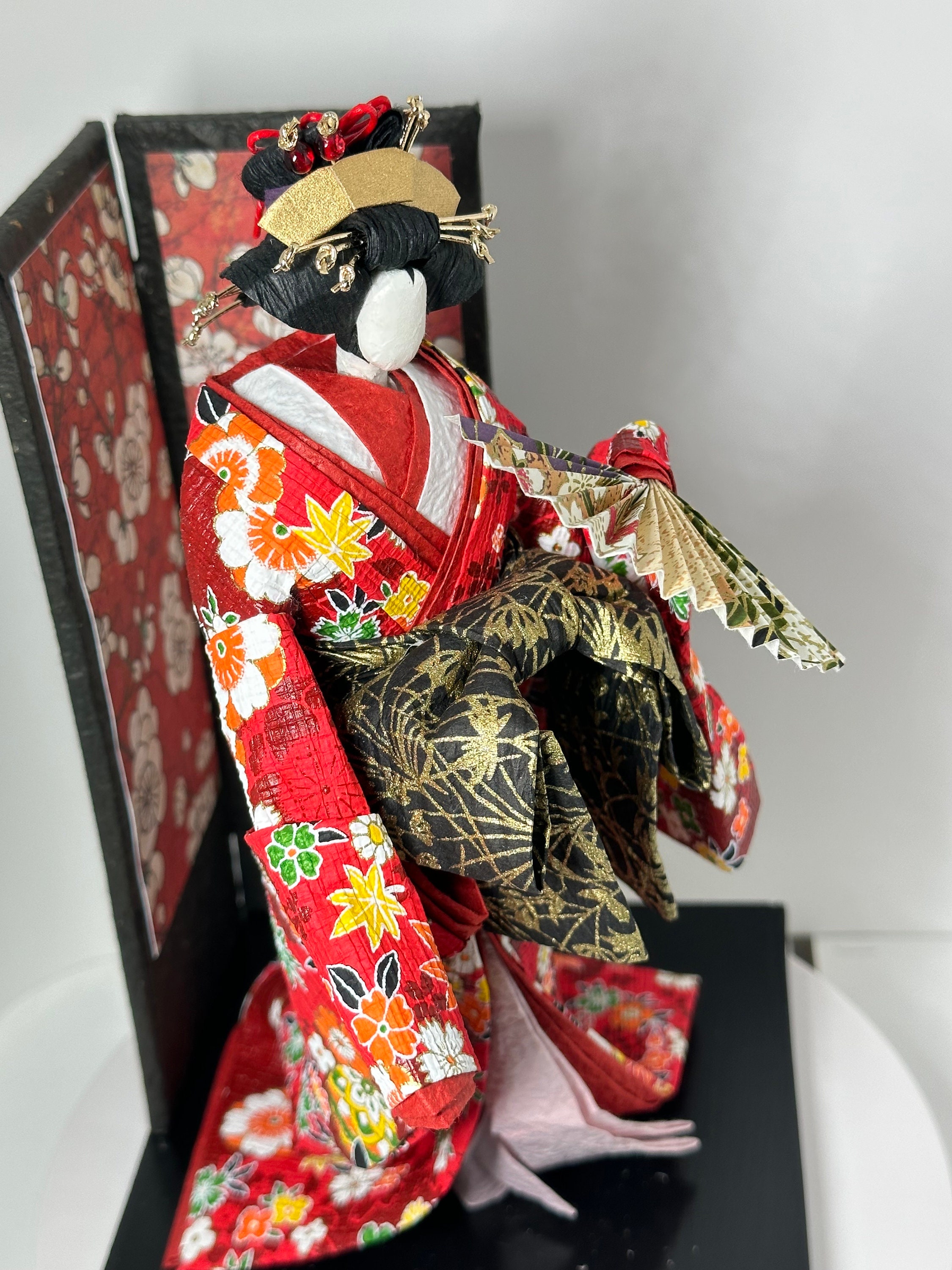 Japanese Washi Paper Doll, Oiran - Etsy
