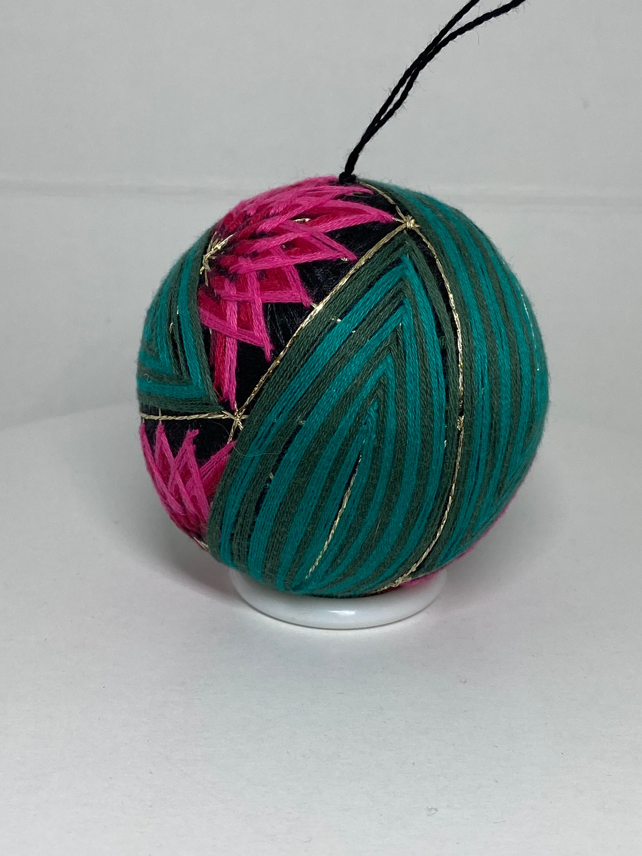 Temari Ball Pink Flowers Celebration - Etsy