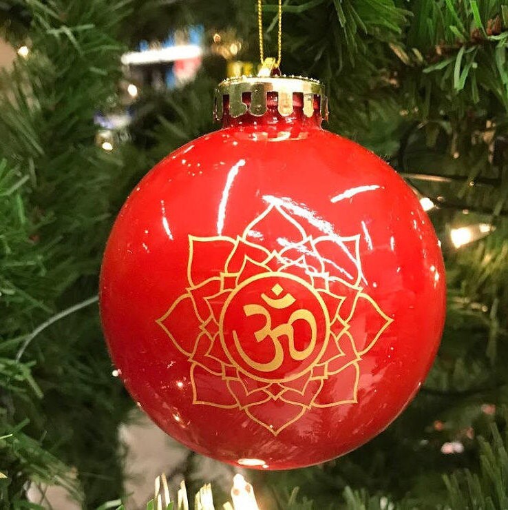 Om Holiday Ornament - Shatterproof Ornament in Multiple Colors - Etsy