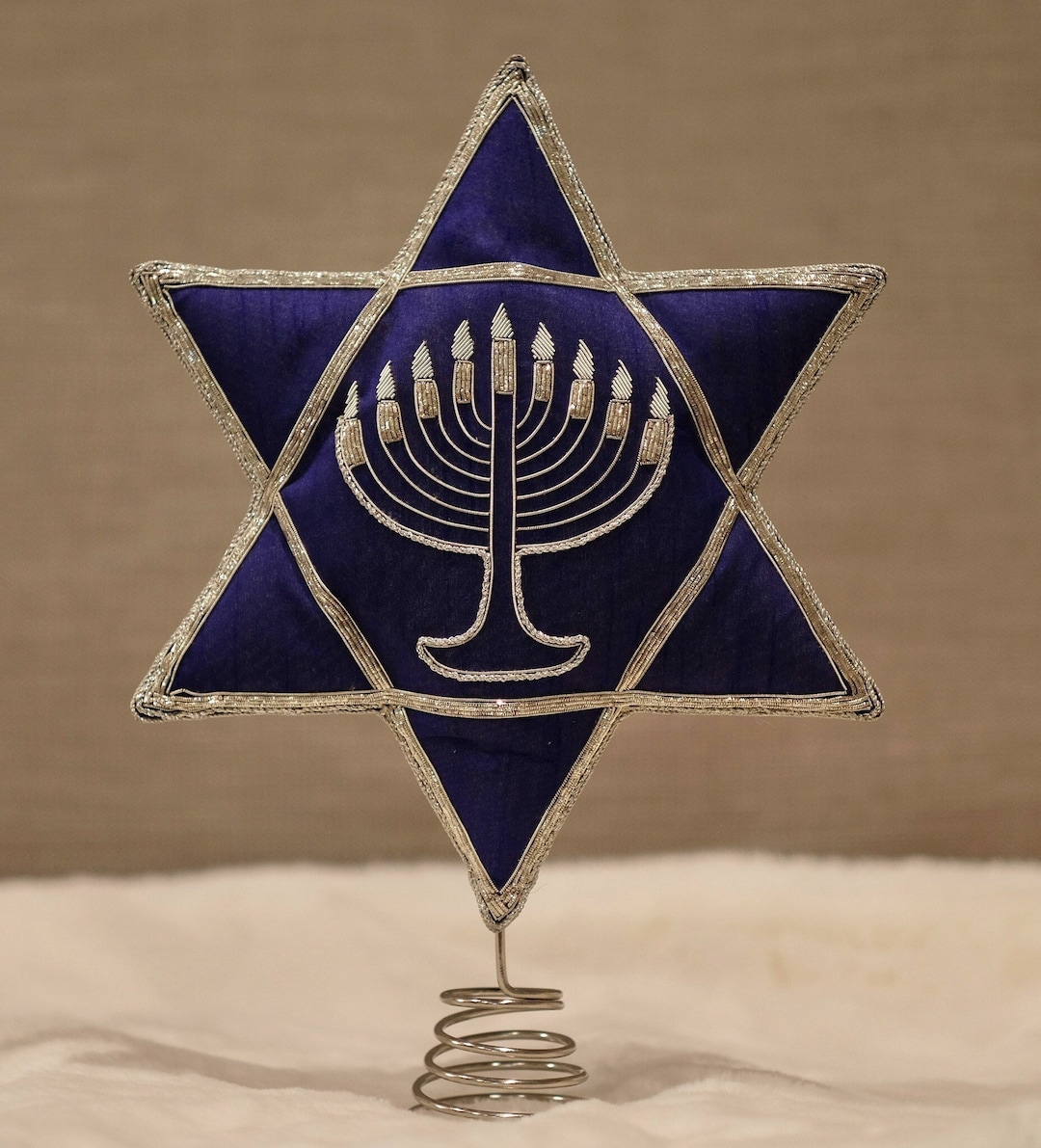 Star of David Tree Topper Jewish - Etsy