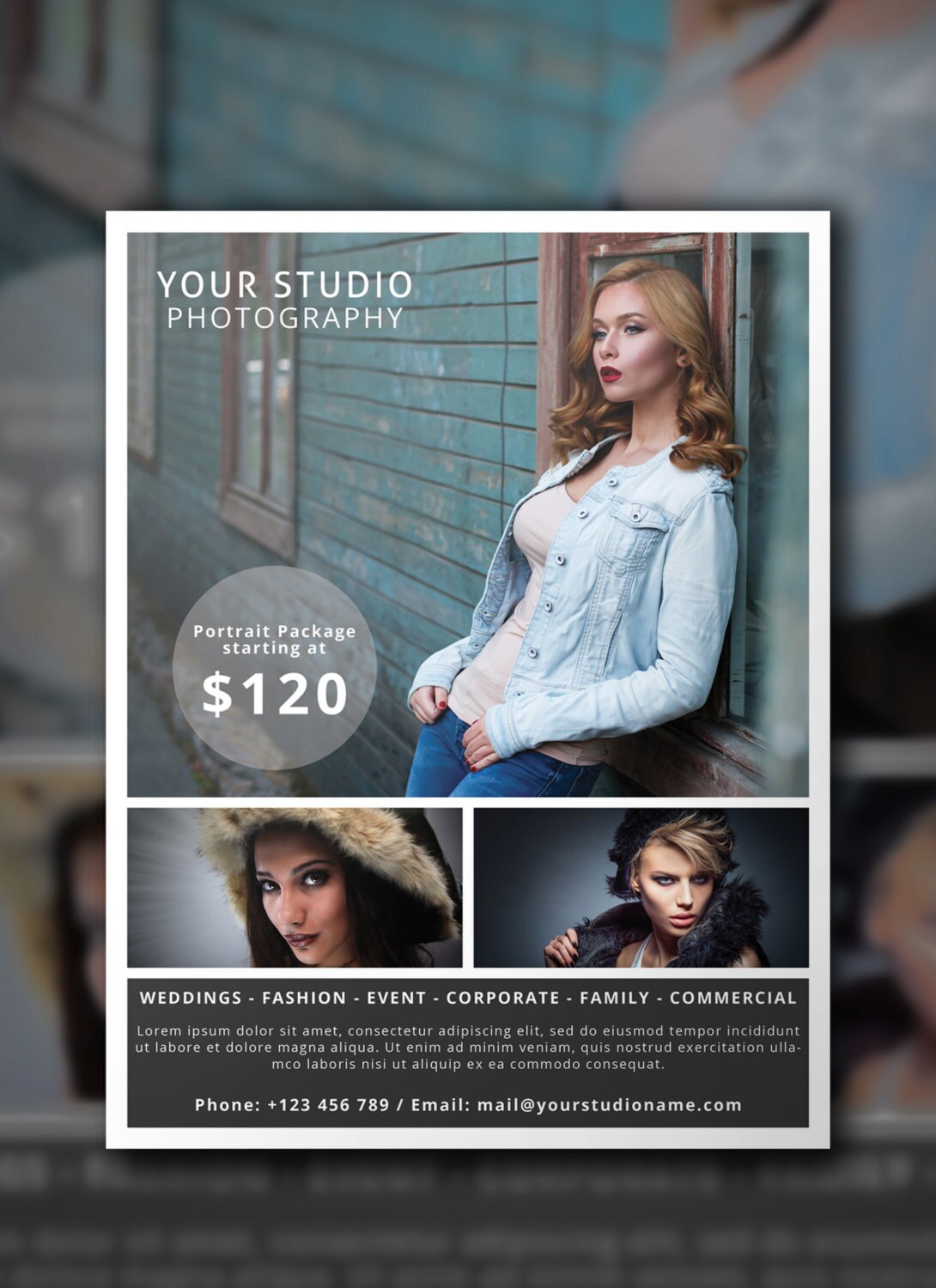 Photography Flyer PSD Template Photographer Flyer Flyer | Etsy