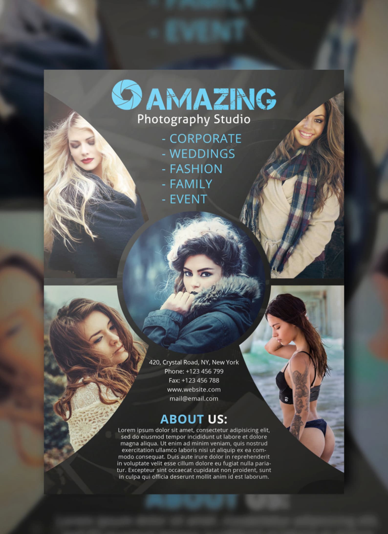 Photography Flyer PSD Template Photographer Flyer Flyer | Etsy