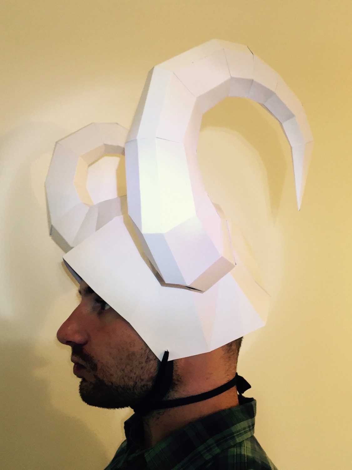 DIY Paper Horns Mask: Polygon Face, Party Costume (PDF Pattern) - Etsy