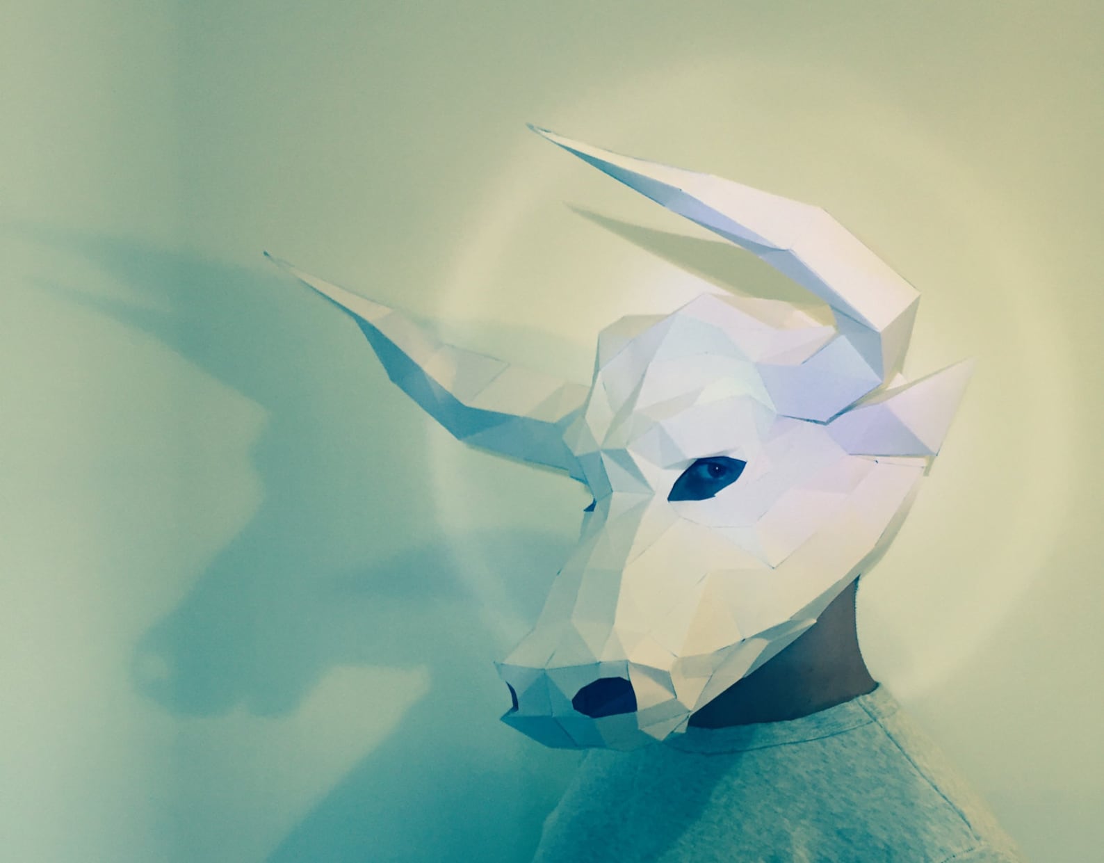 DIY Minotaur Bull Mask: Polygon Papercraft Pattern (PDF) - Etsy