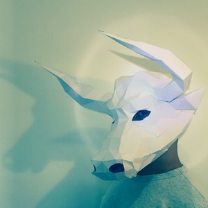 Machen Sie Ihre Minotaurus Bullen Maske aus Papier, PDF Schnittmuster ...