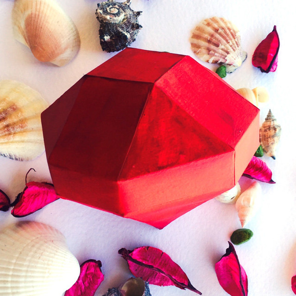 Make Your Own Crystals Gems Diamonds & Treasure Chest From Paper, PDF ...