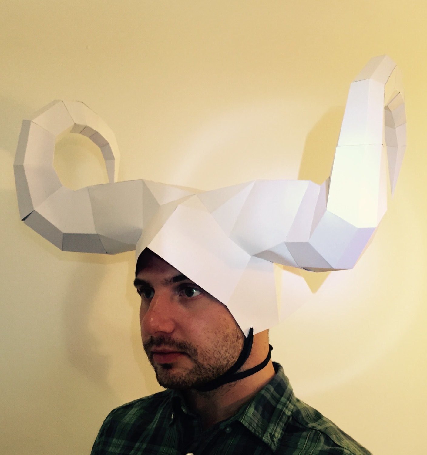 DIY Paper Horns Mask: Polygon Face, Party Costume (PDF Pattern) - Etsy