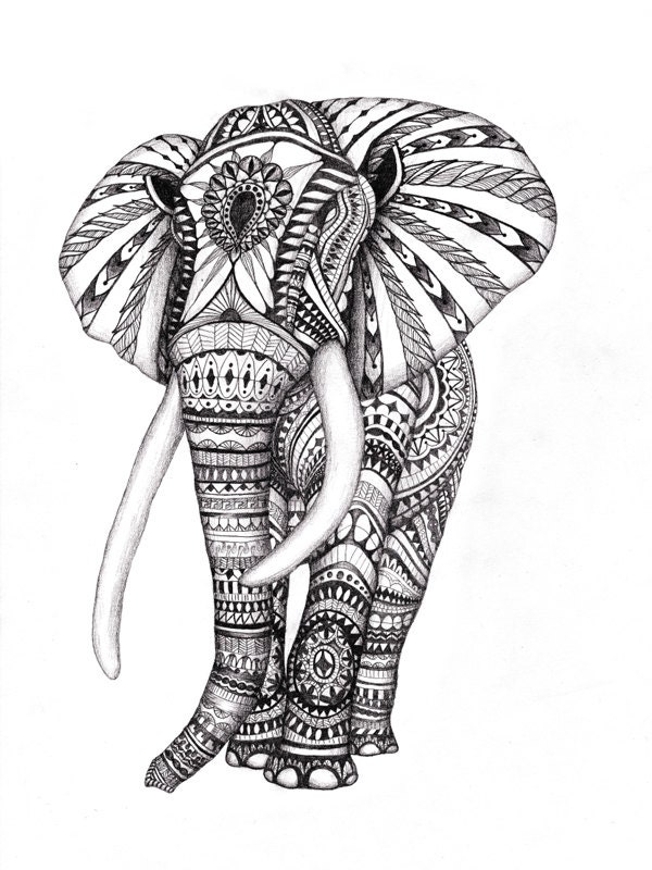 Aztec Elephant Designs