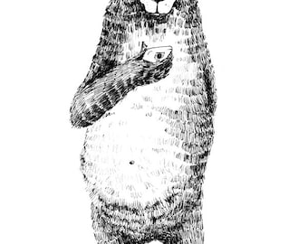 Includes 2 Tattoos: Temporary Monkey Handdrawn Tattoo | Etsy