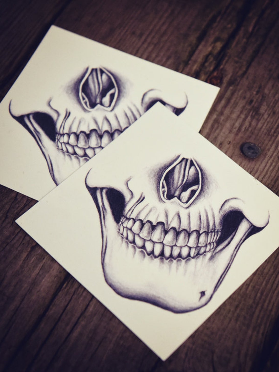Skull Hand Tattoo, Costume Temporary Tattoo, Skull, Halloween, Skull ...