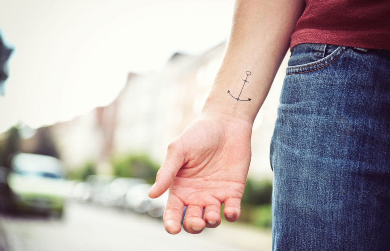 Includes 2 Tattoos: Temporary Anchor Tattoo Anchor Temporary | Etsy