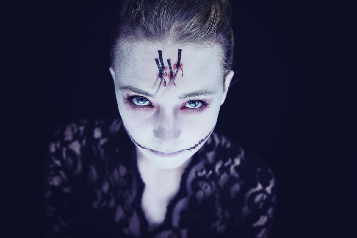 Temporary Tattoos Vampire Halloween Set Costume Wound - Etsy