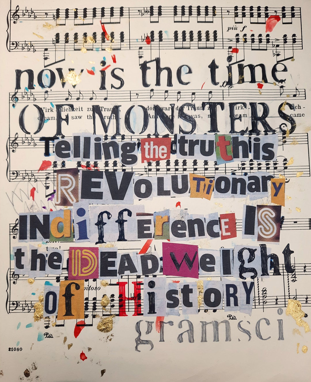 Original Art Collage Political Art Left Wing Art. Protest - Etsy