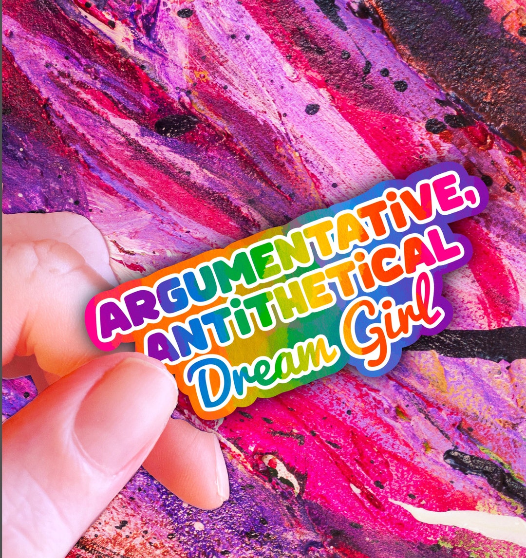 Argumentative, Antithetical Dream Girl Sticker Taylor Swift Sticker ...