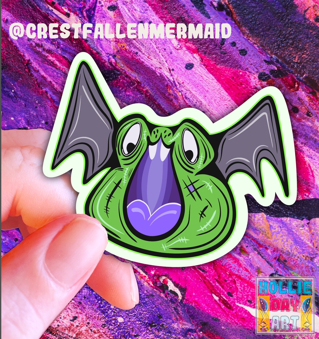 Vampire Frog Sticker Vampires Sticker Spooky Frog Sticker Cute Frog ...