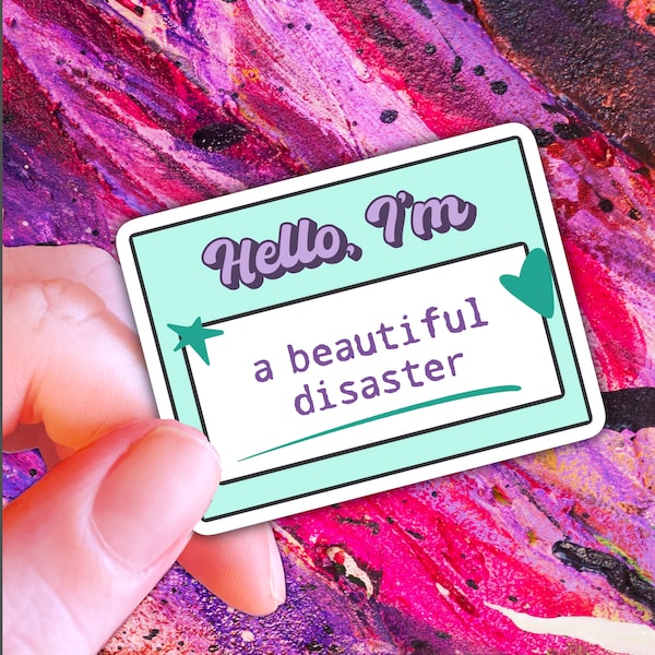 Beautiful Disaster Stickers - Etsy