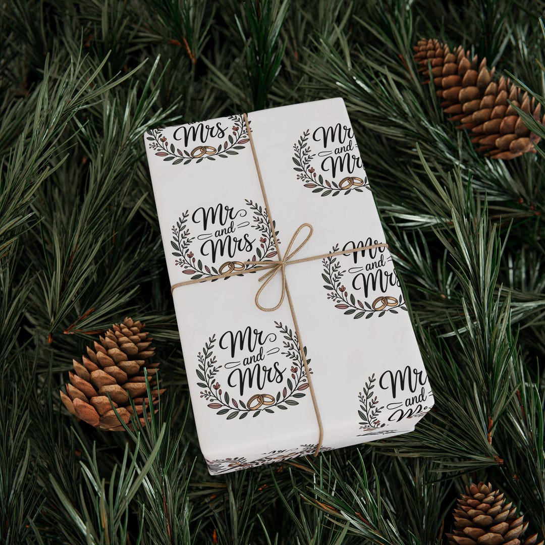 Mr and Mrs Wedding Wrapping Paper - Etsy