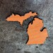 Michigan State Magnets Made in the USA From Salvaged Cherry Hardwood ...