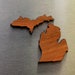 Michigan State Magnets Made in the USA From Salvaged Cherry Hardwood ...