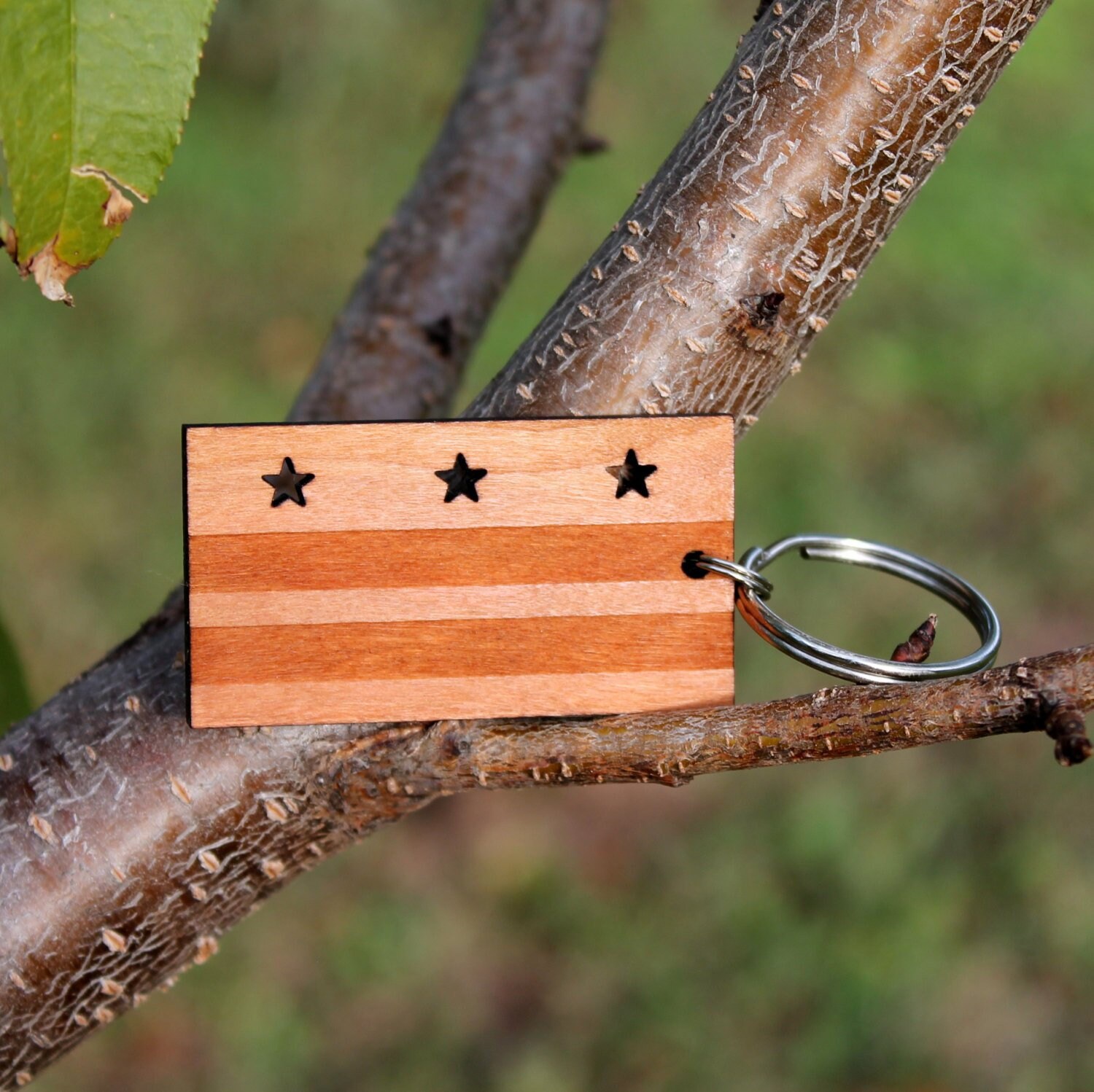 Washington DC Flag Keychain Made in the USA Washington DC | Etsy