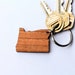 Oregon Map Wooden Keychain Made in the USA Pacific Northwest - Etsy