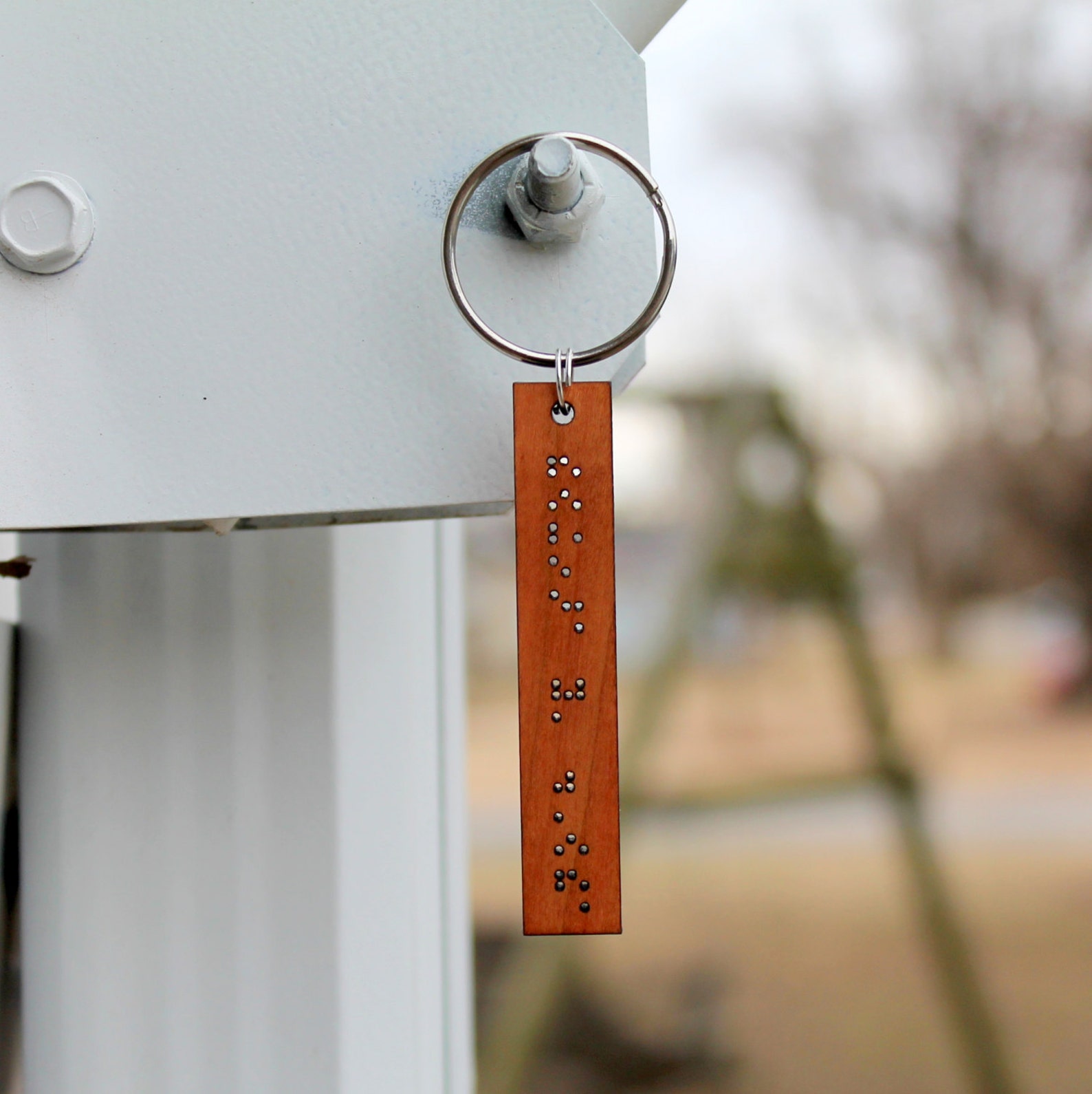 Custom Braille Keychain Secret Message Gift Personalized - Etsy