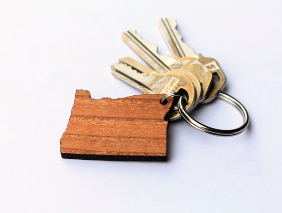 State keychains - Easton Woodworks