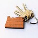 Oregon Map Wooden Keychain Made in the USA Pacific Northwest - Etsy