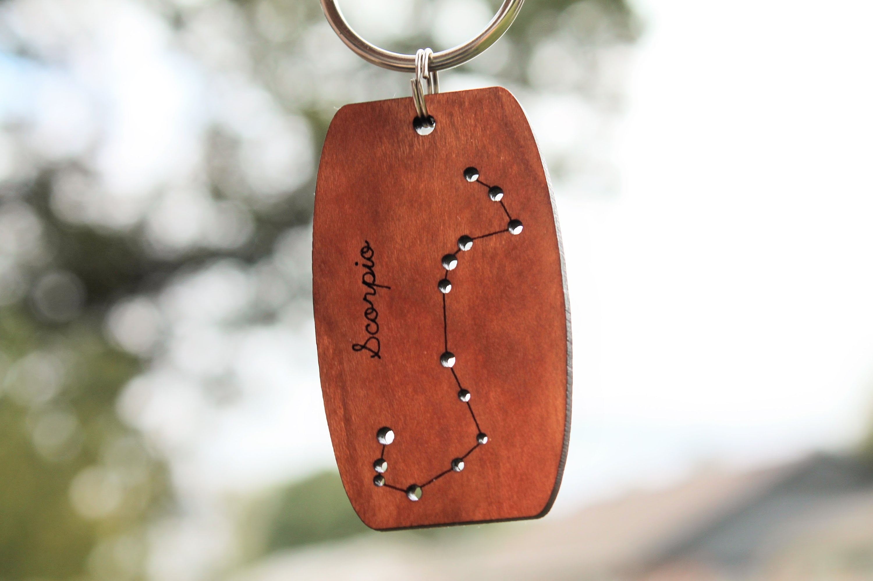 Scorpio Zodiac Keychain Zodiac Constellation Keychain | Etsy