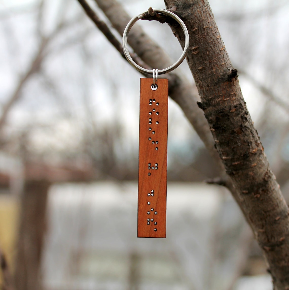 Custom Braille Keychain Secret Message Gift Personalized - Etsy