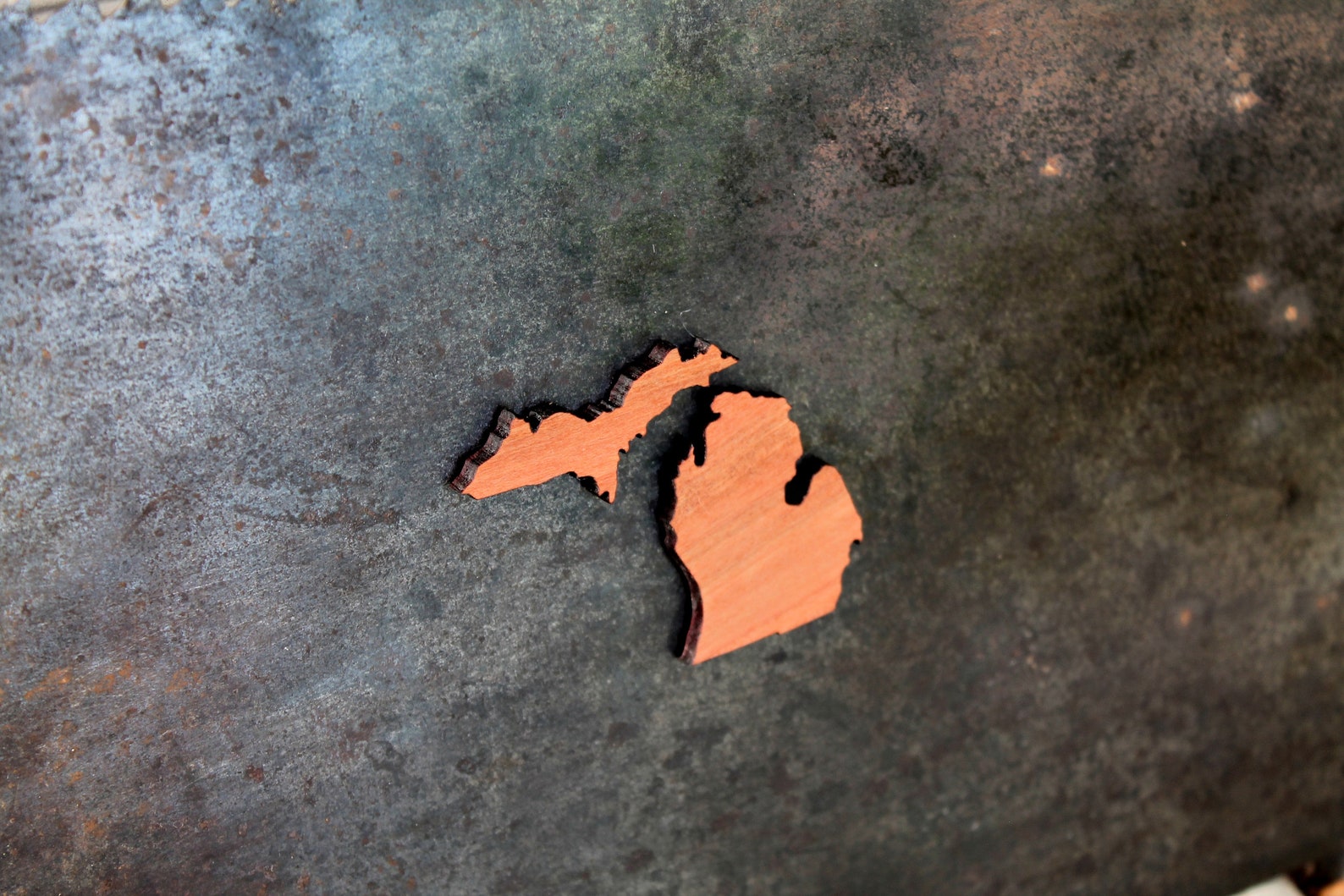 Michigan State Magnets Made in the USA From Salvaged Cherry | Etsy
