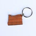 Oregon Map Wooden Keychain Made in the USA Pacific Northwest - Etsy