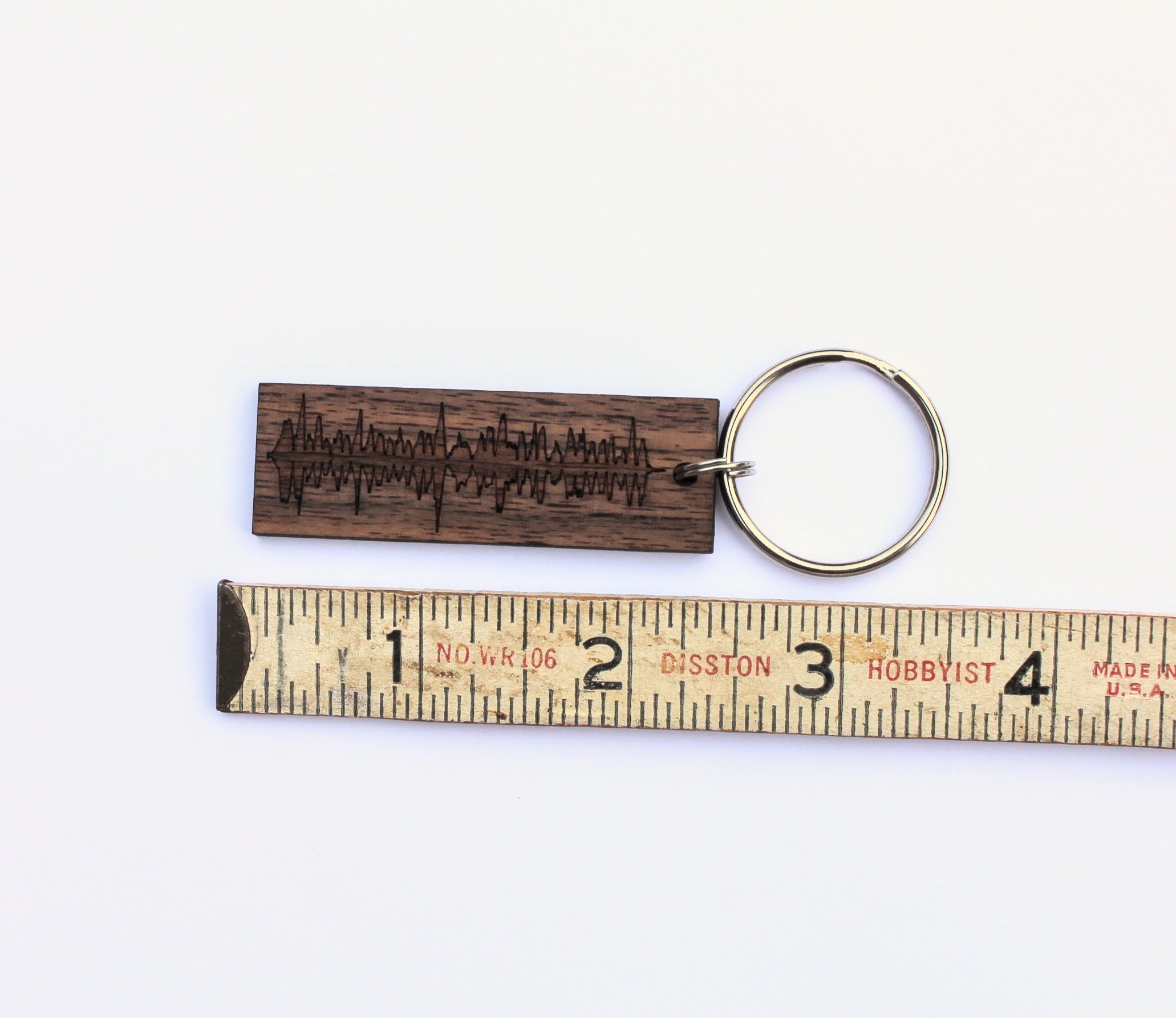 Custom Soundwave Keychain - Heartbeat Sound Wave Keyring - Voice ...