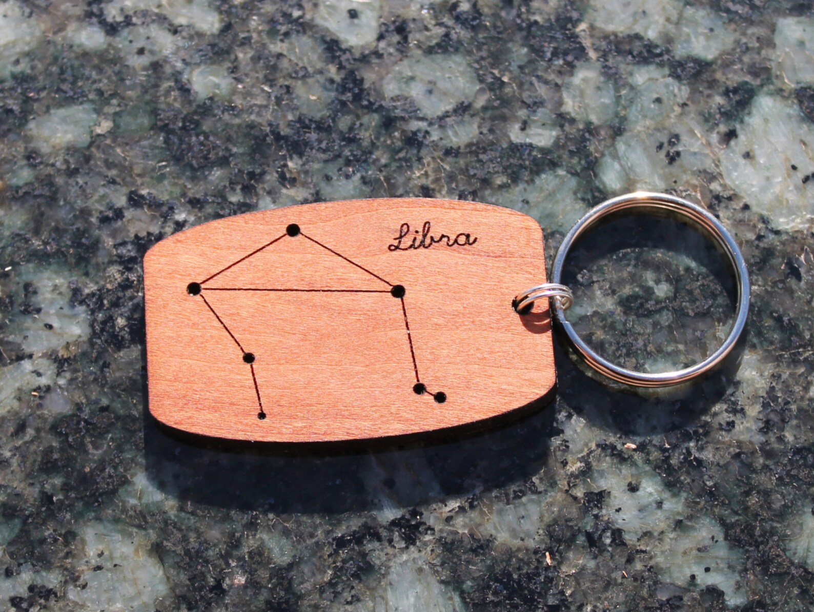 Libra Zodiac Constellation Wood Keychain Made in the USA / - Etsy UK