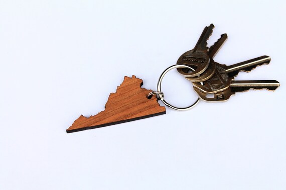 State keychains - Easton Woodworks