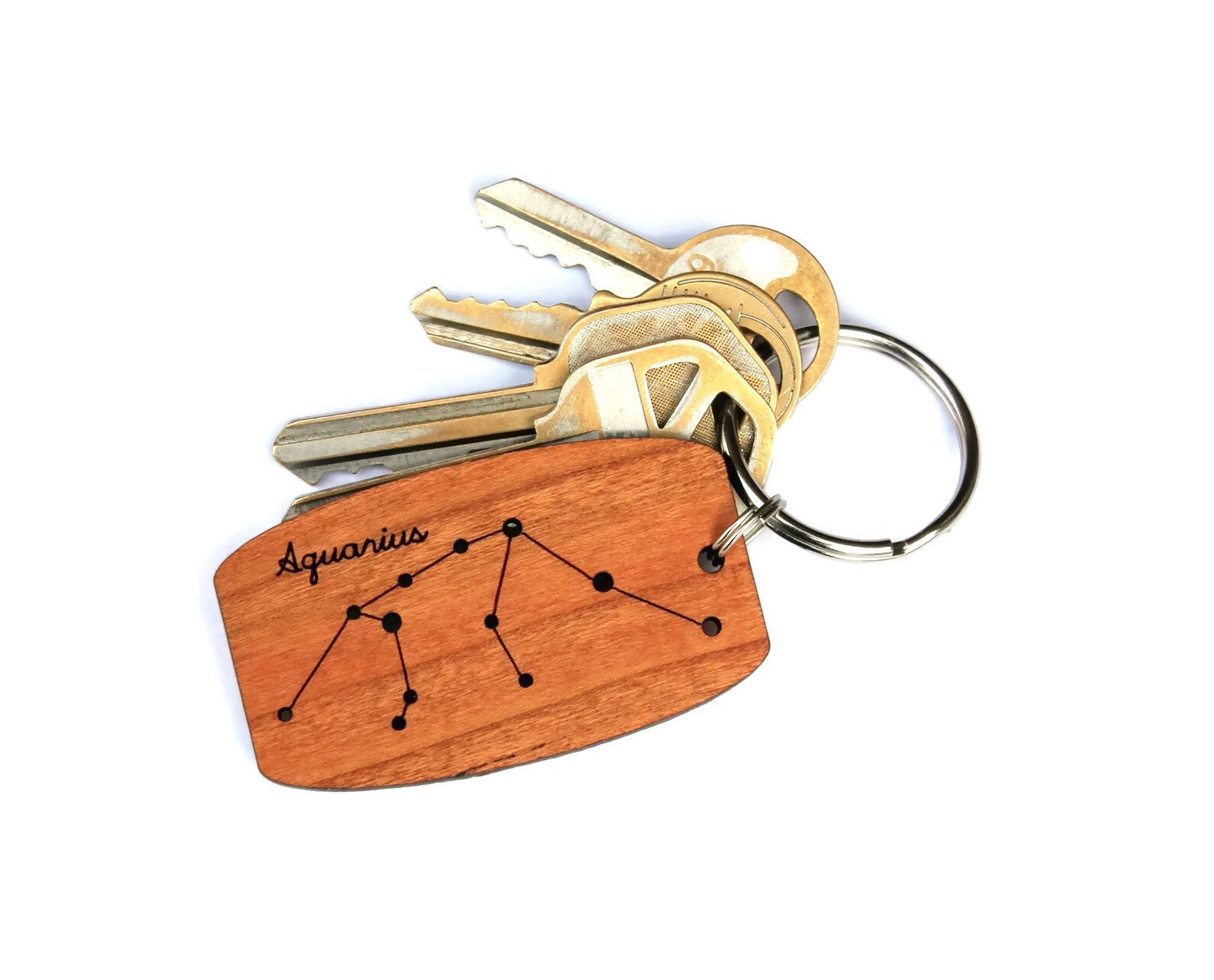 Aquarius Zodiac Constellation Keychain Zodiac Keychain | Etsy