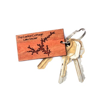 Custom Lake Keychain Lake House Gift Lake House Decor - Etsy