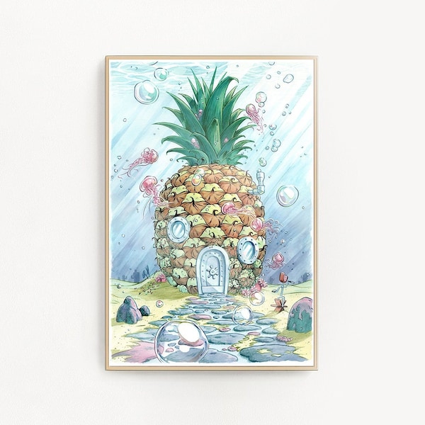 Spongebob Poster - Etsy