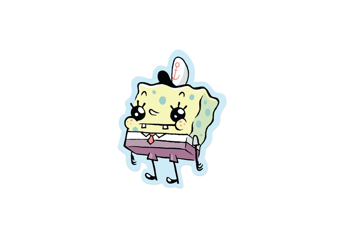 Spongebob Vinyl Sticker Spongebob Squarepants - Etsy